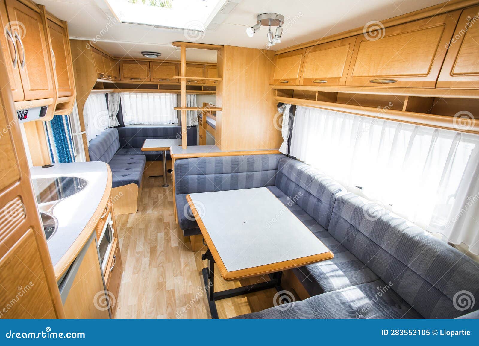 Vintage Wanderlust: Inside the 2001 Caravan Retreat Stock Image - Image ...