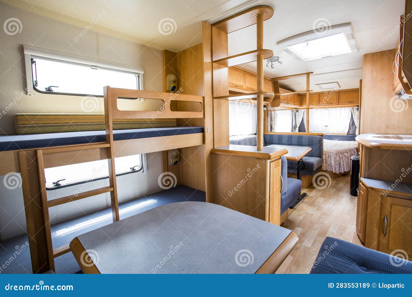 Vintage Wanderlust: Inside the 2001 Caravan Retreat Stock Image - Image ...