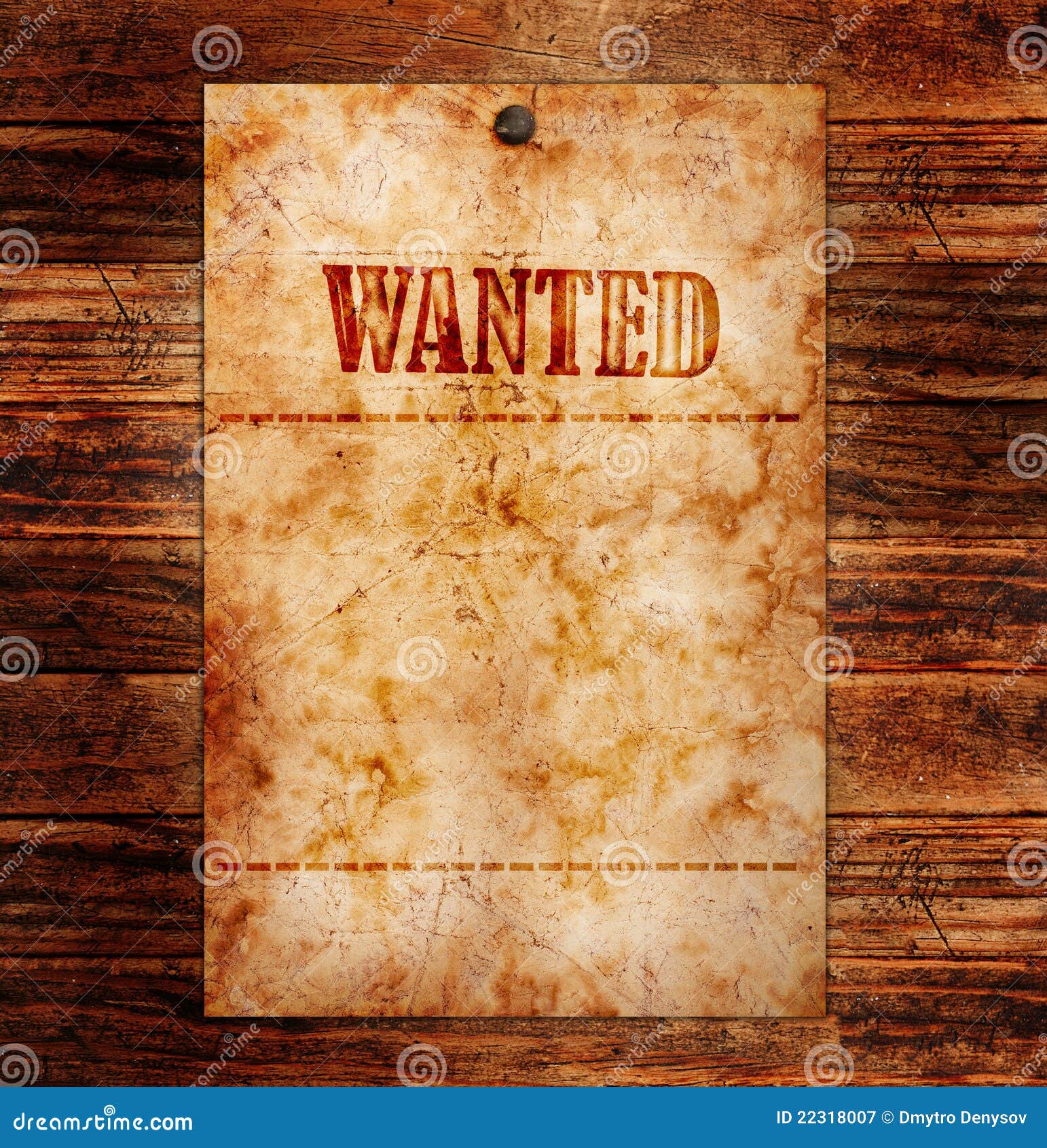 Vintage Wanted Poster Royalty-Free Stock Photo | CartoonDealer.com ...