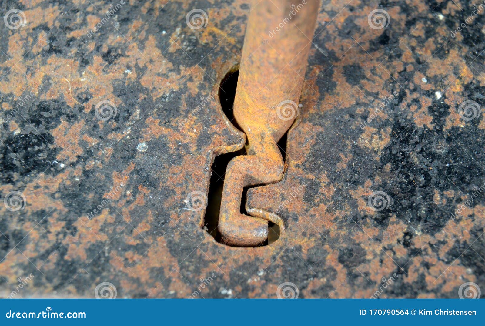 Vintage Warded Lock with Semi Inserted Key that Fits Stock Photo ...