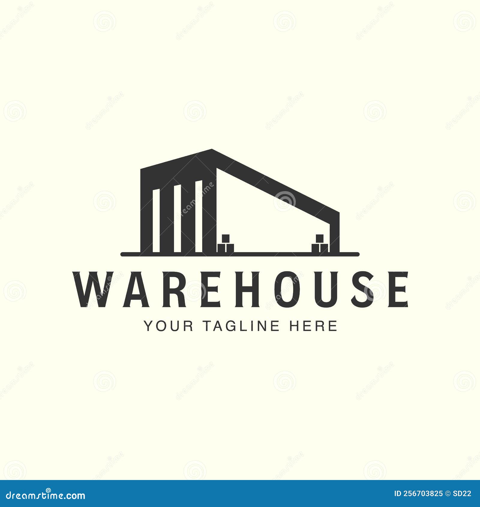 Vintage Warehouse Logo Vector Illustration Design, Store House Logo ...