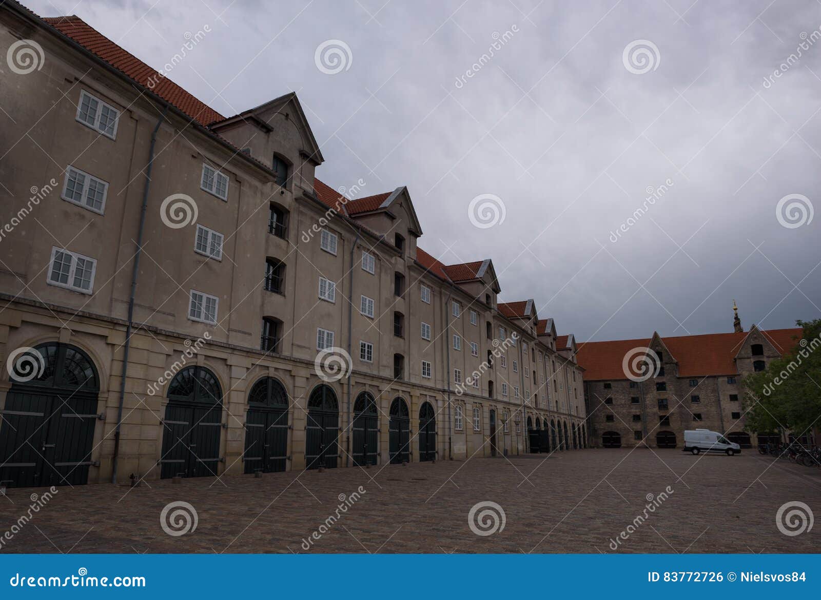 Vintage Warehouses in Copenhagen Stock Photo - Image of building ...