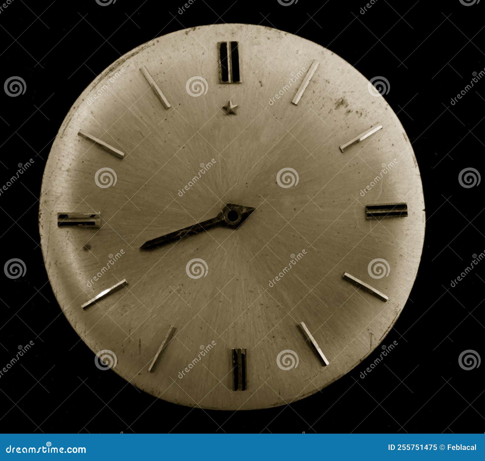 Vintage watch dial stock image. Image of circle, closeup - 255751475