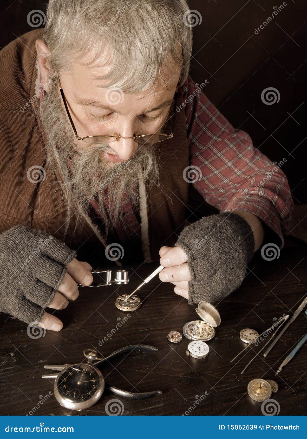 Vintage watch-maker stock image. Image of vintage, broken - 15062639