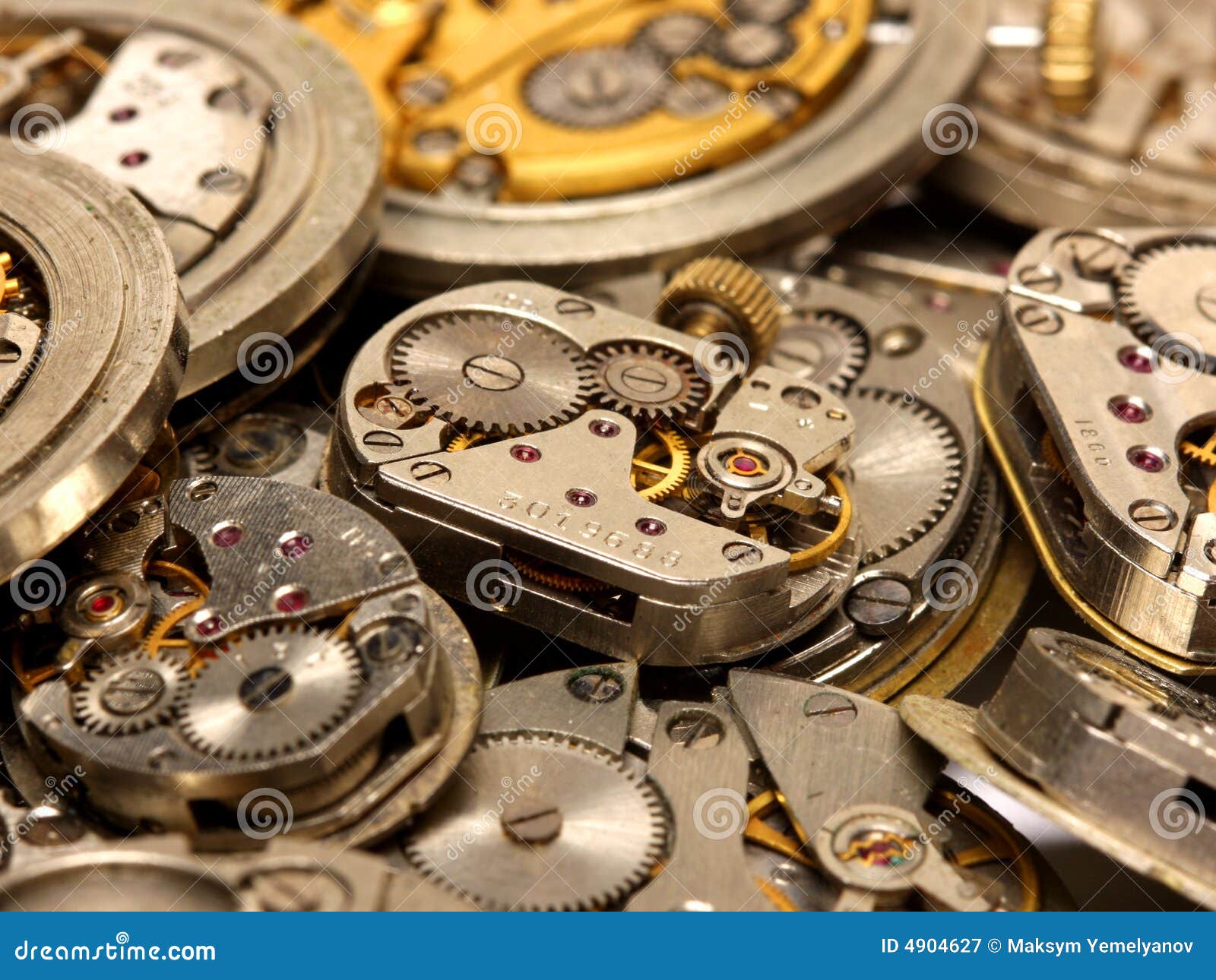Vintage watch mechanism stock image. Image of clockworks - 4904627