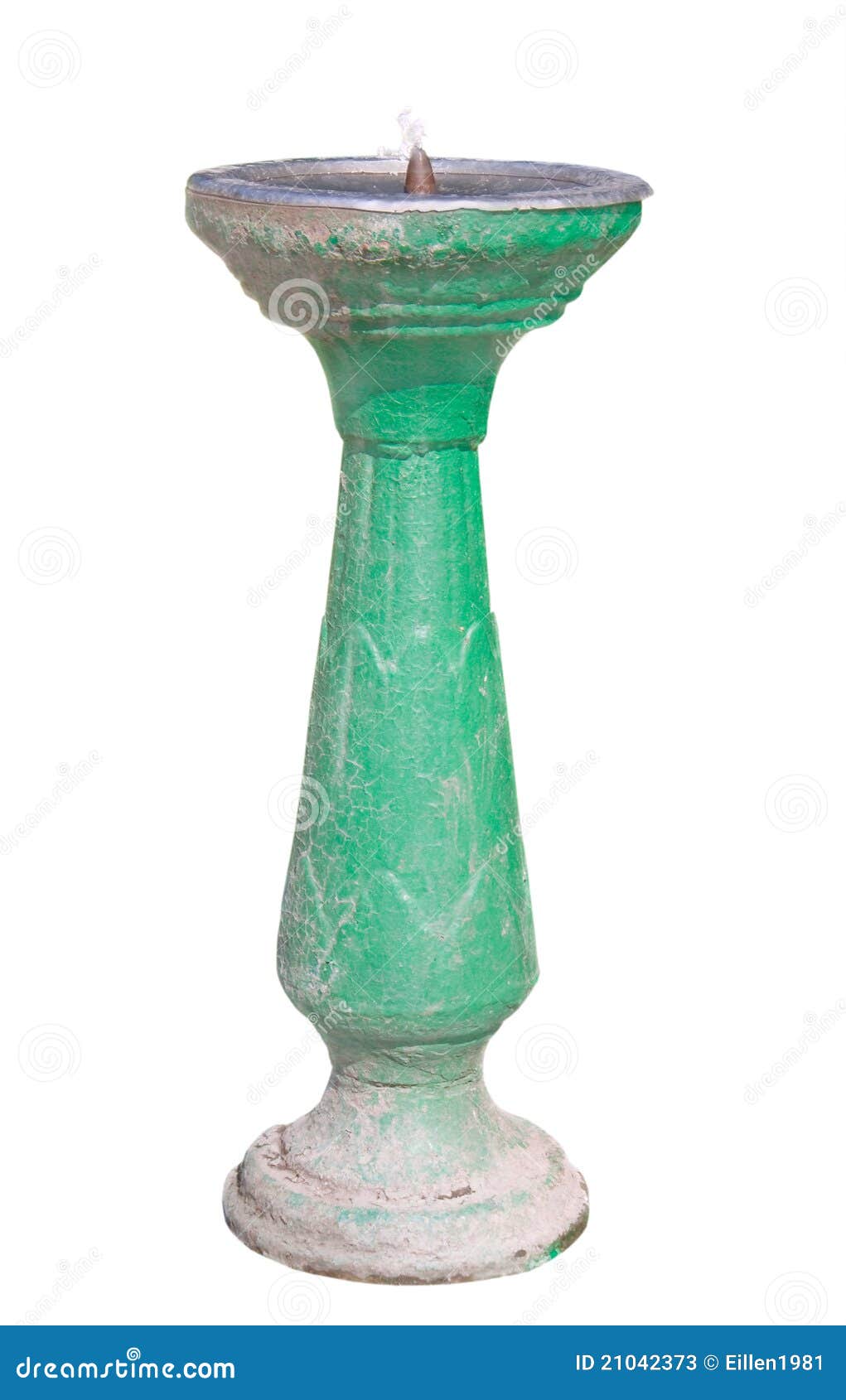 Vintage Water Drinking Fountain, Isolated Stock Image - Image of ...