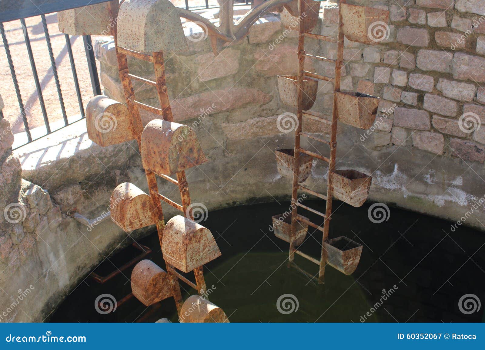 Vintage water well stock image. Image of ancient, field - 60352067