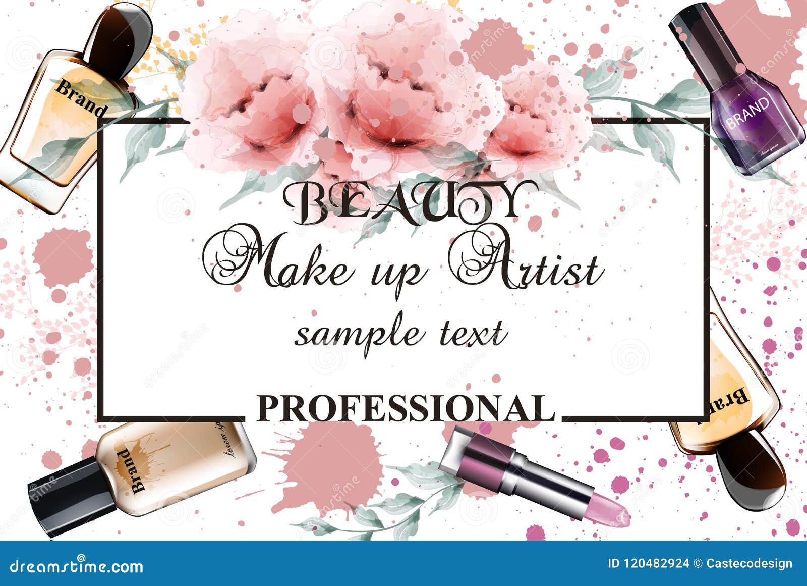 Watercolor Make Up Background Stock Illustrations – 717 Watercolor Make ...