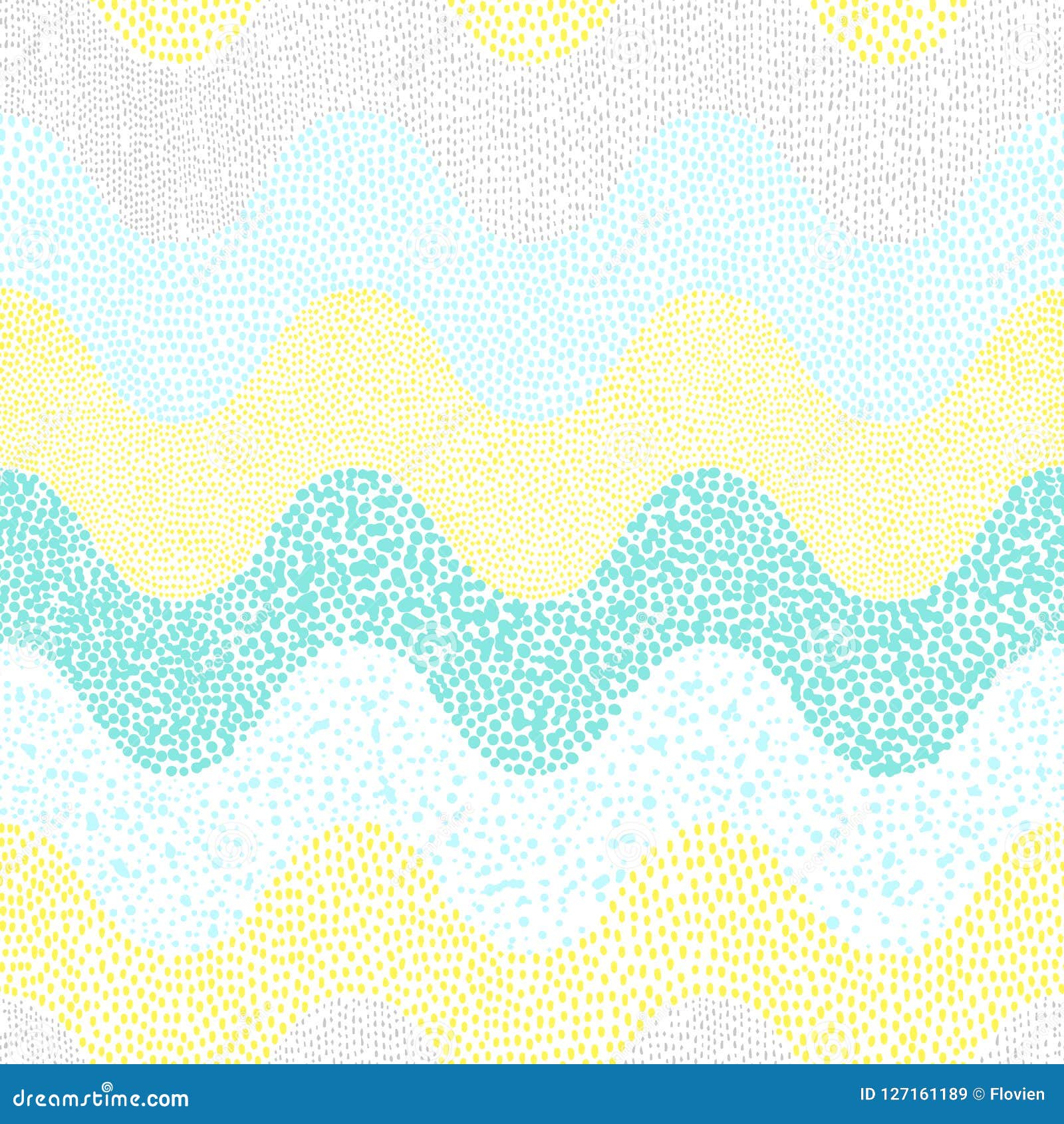 Vintage Wavy Pattern in the Style of Doodle. Cute Print for Text Stock ...