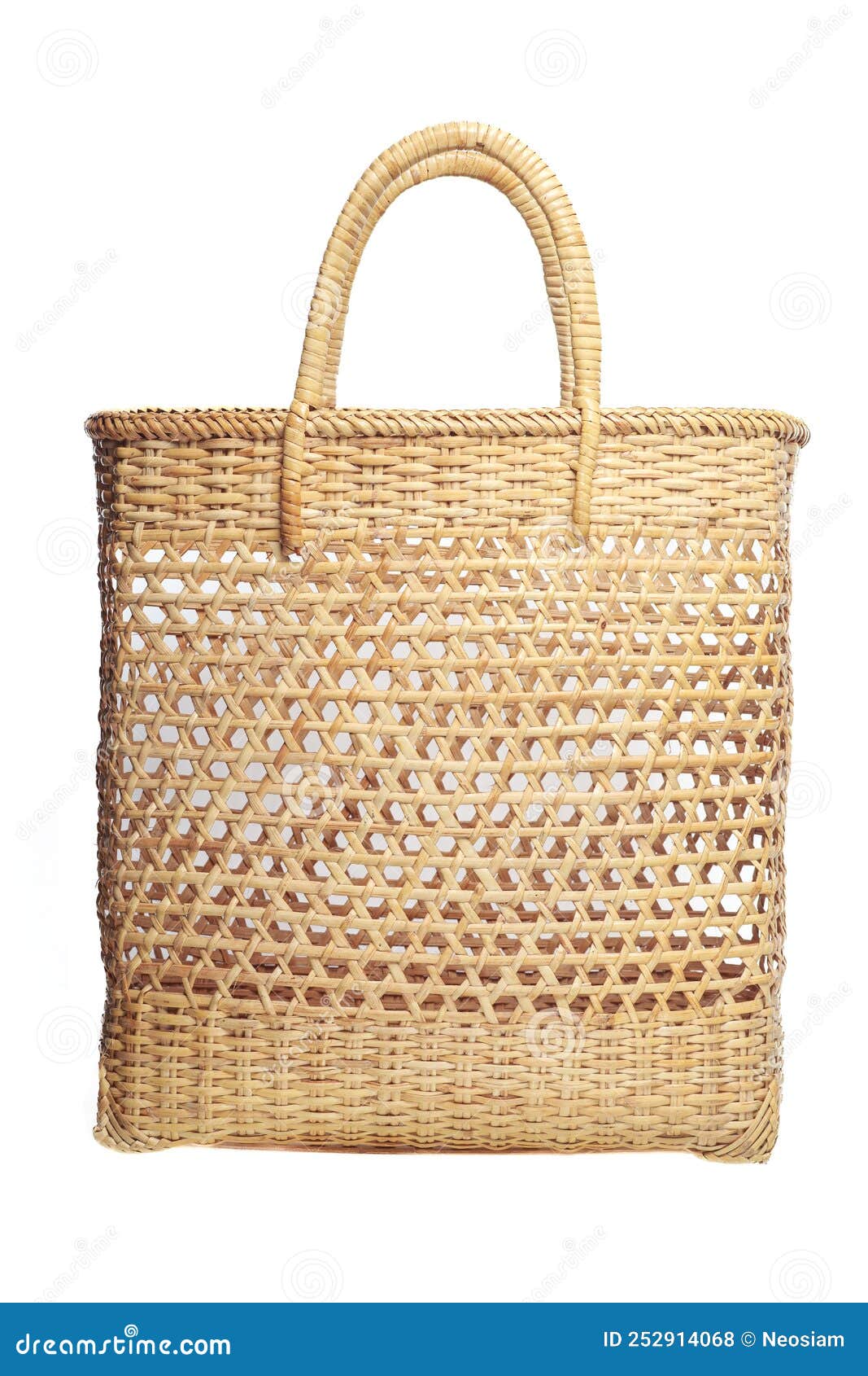 Vintage Weave Wicker Basket Stock Photo - Image of fiber, white: 252914068