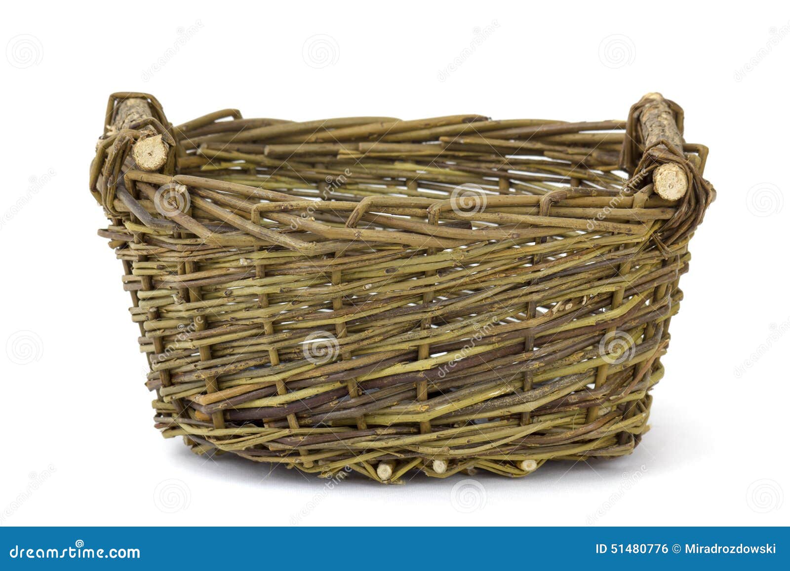 Vintage Weave Wicker Basket Stock Photo - Image of wicker, durable ...