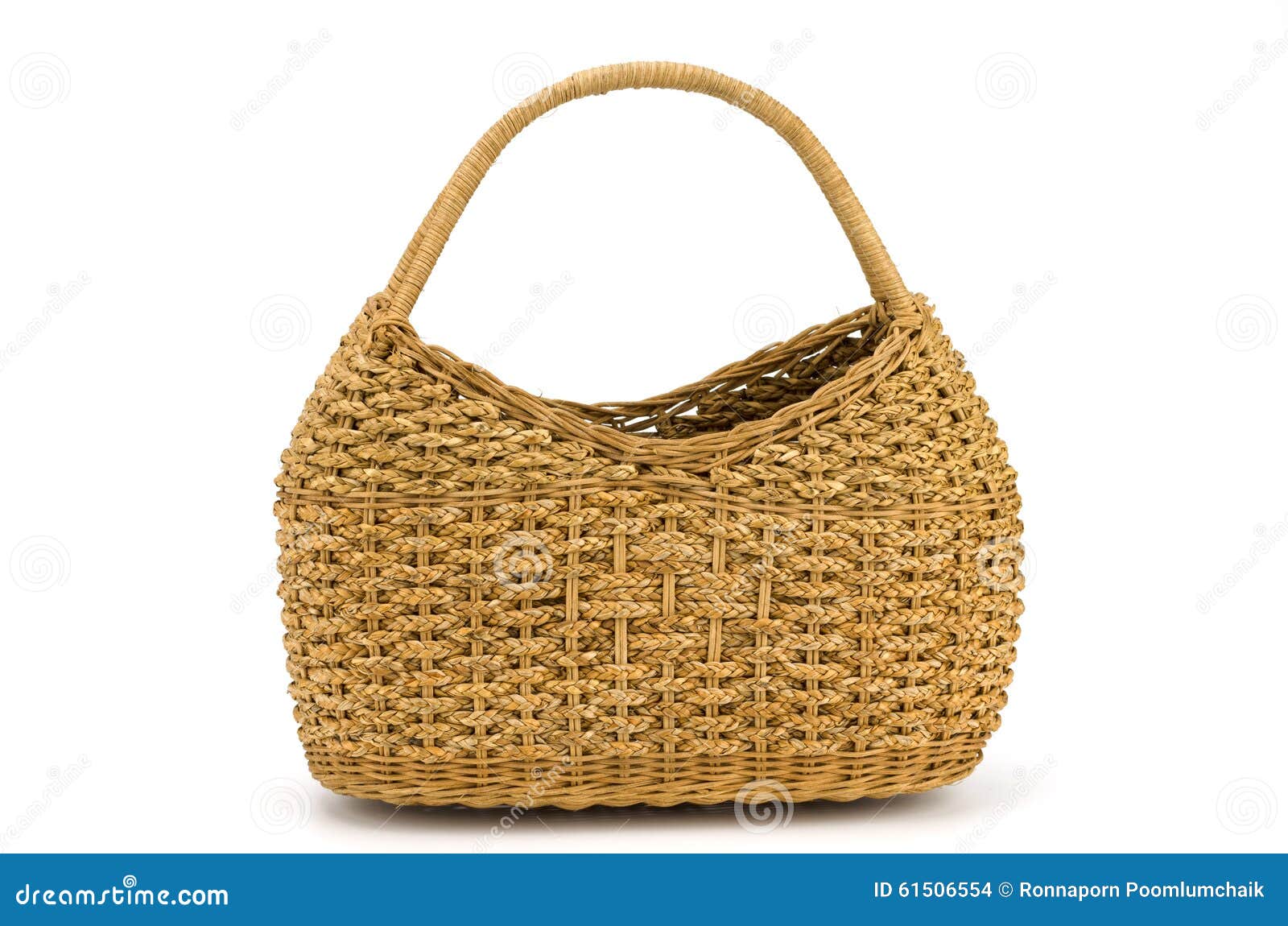 Vintage Weave Wicker Basket Stock Photo - Image of garden, easter: 61506554