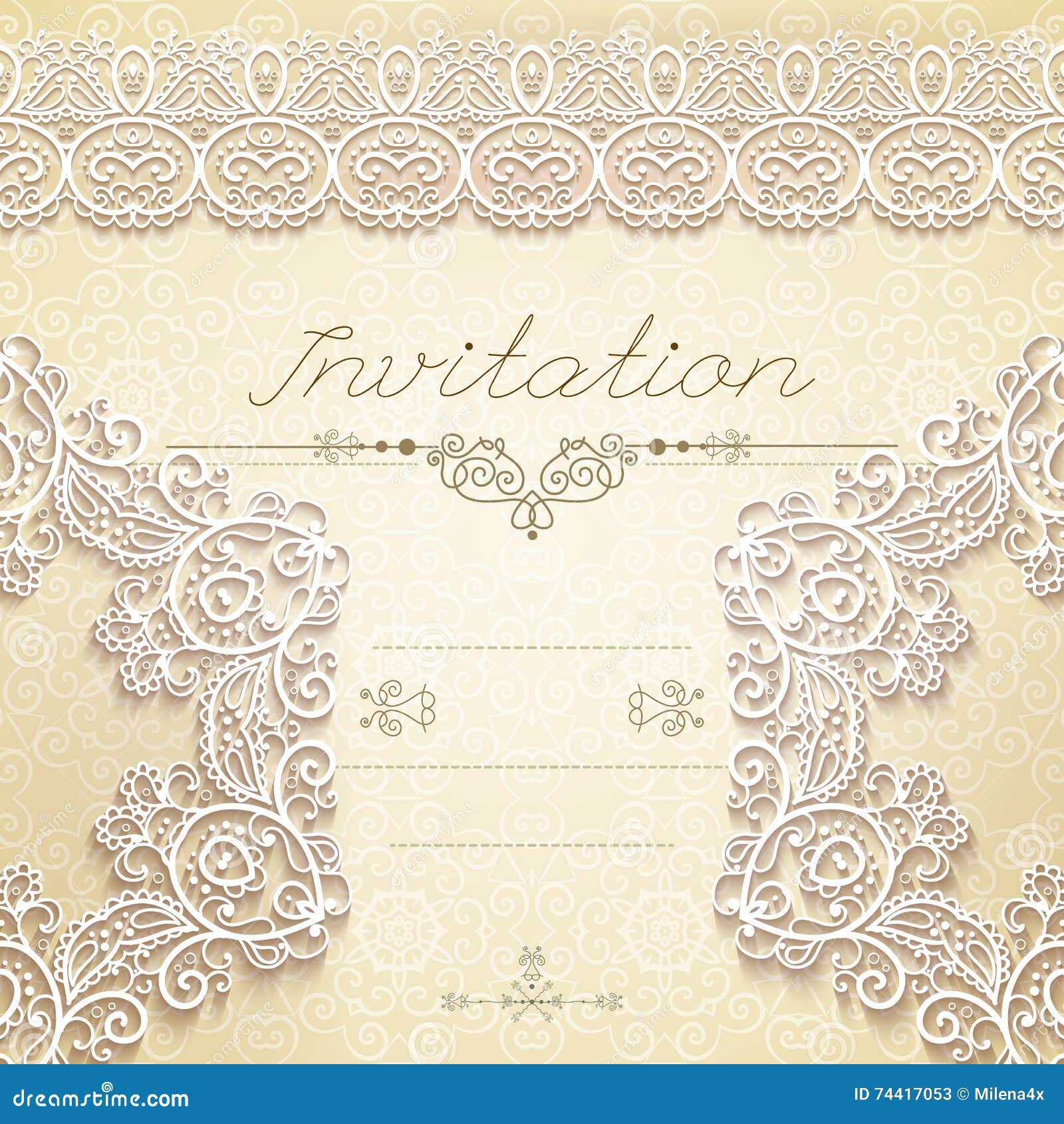 Vintage Invitation Border Vintage Invitation Border Etsy