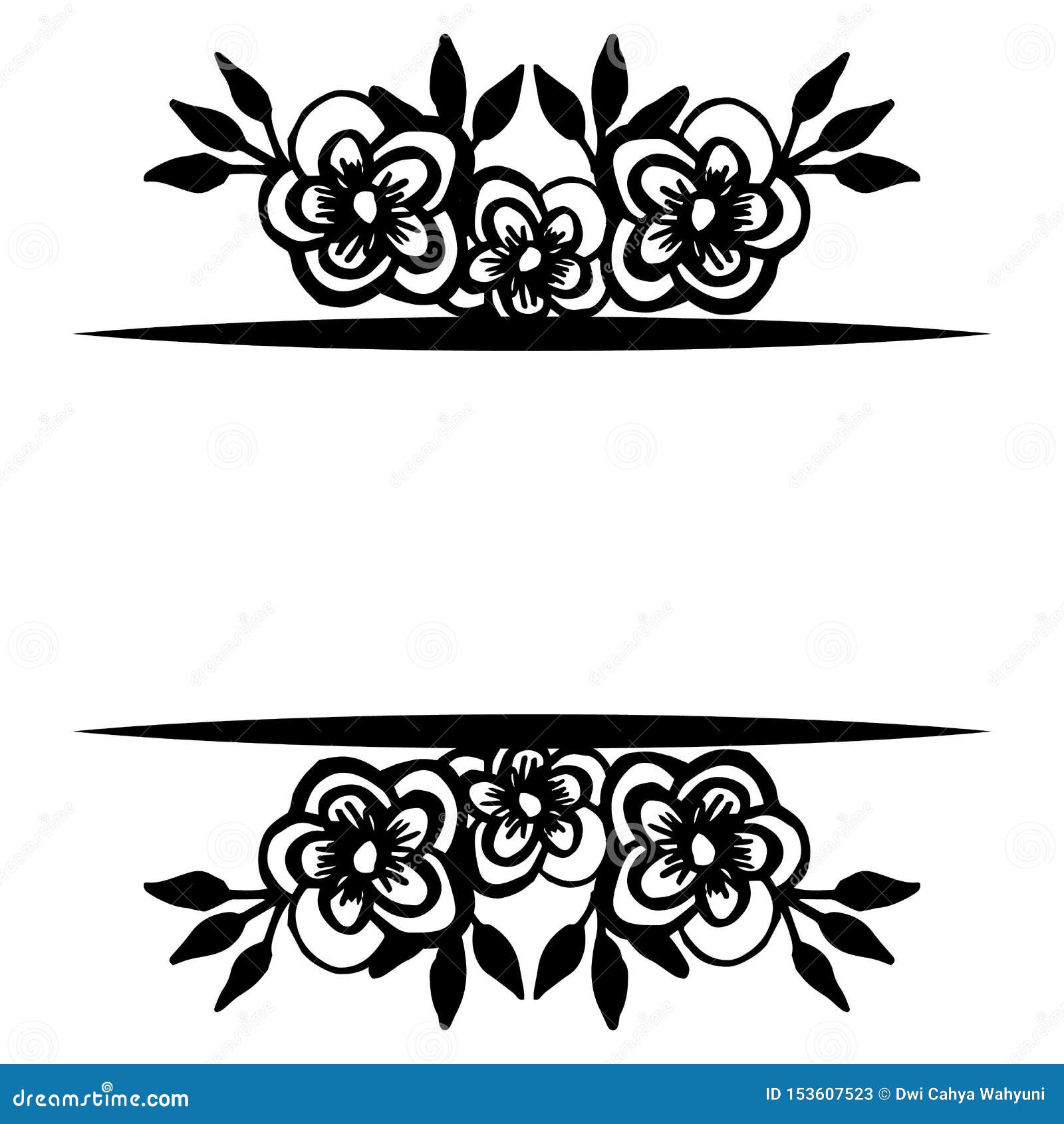 Vintage Wedding Design, with Wallpaper of Floral Pattern. Vector Stock ...