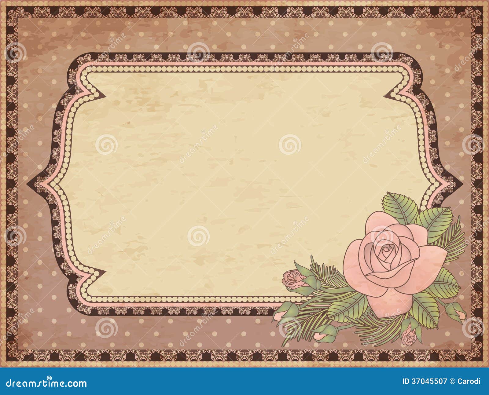 Vintage Wedding Invitation Card Stock Vector - Illustration of classic ...