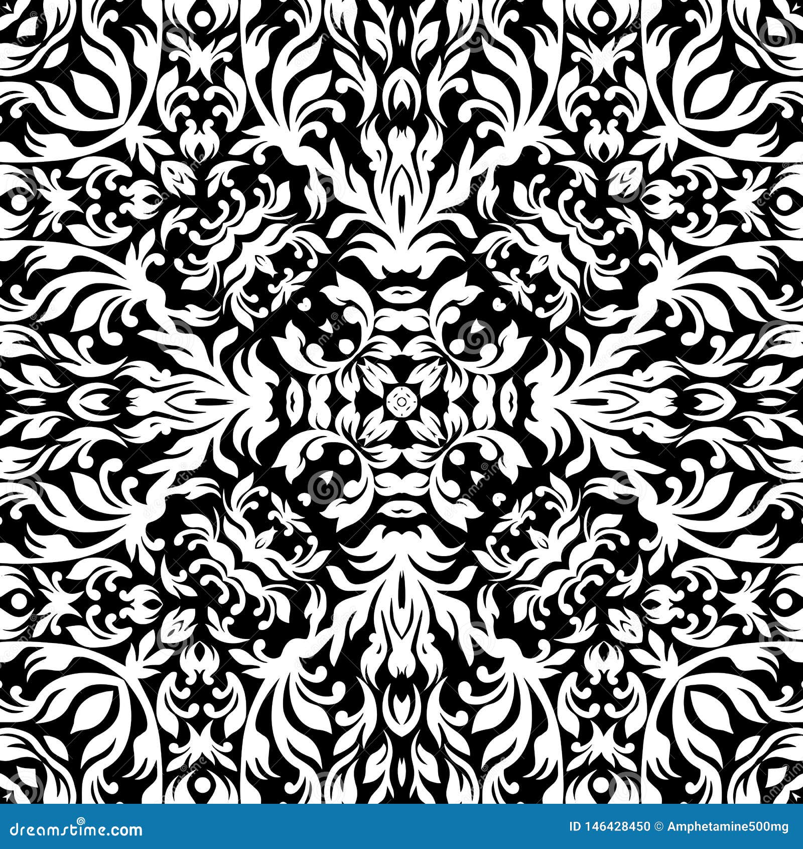 Vintage white pattern stock illustration. Illustration of fashion ...