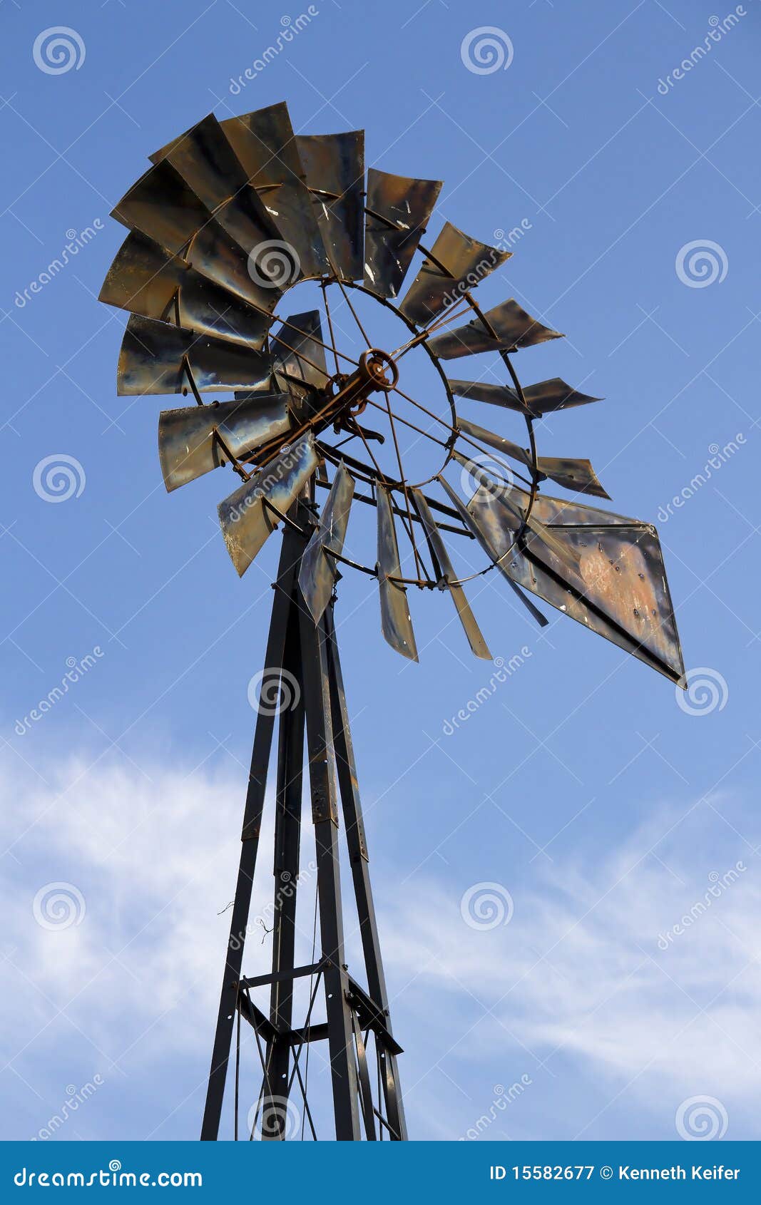 Vintage Windmill stock image. Image of energy, pump, blades - 15582677