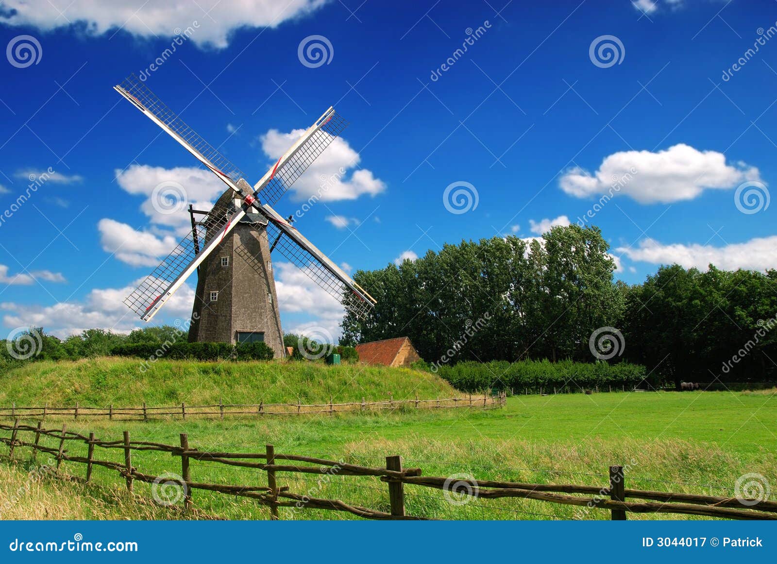 Vintage windmill stock image. Image of blue, domestic - 3044017