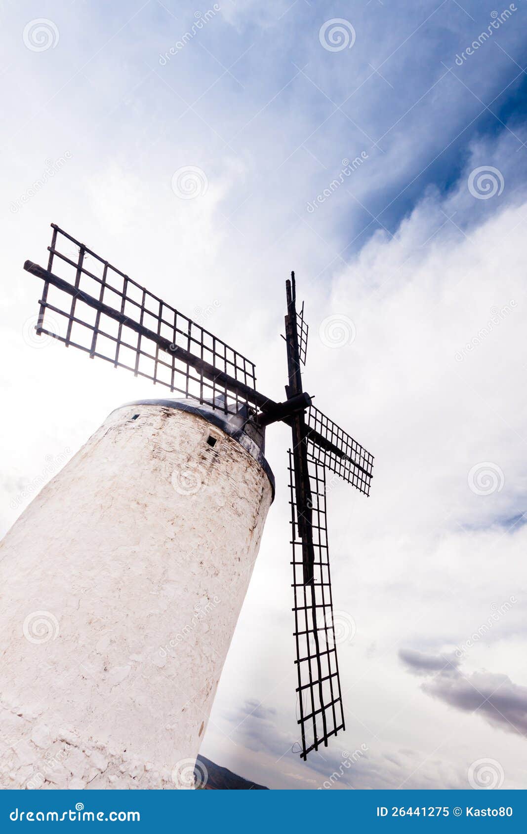 Vintage Windmills in La Mancha. Stock Image - Image of mill, antique ...