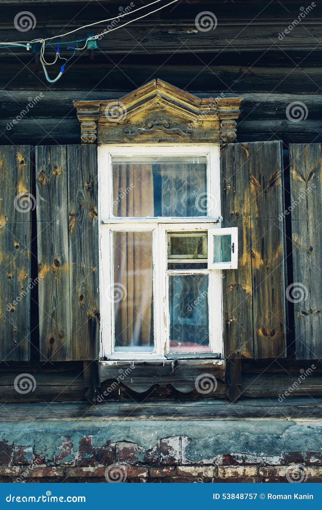 Vintage Window And Old Stone Wall Textured Wallpaper Background Royalty ...