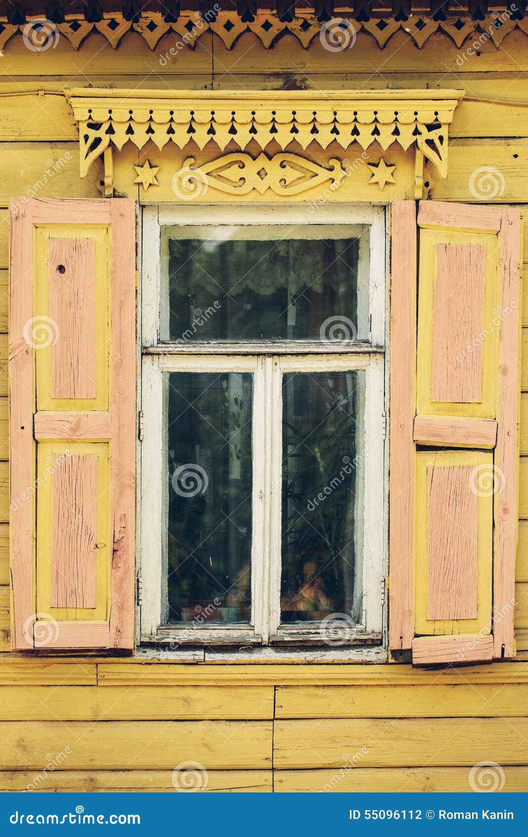 Vintage Window and Old Stone Wall Stock Photo - Image of pattern ...