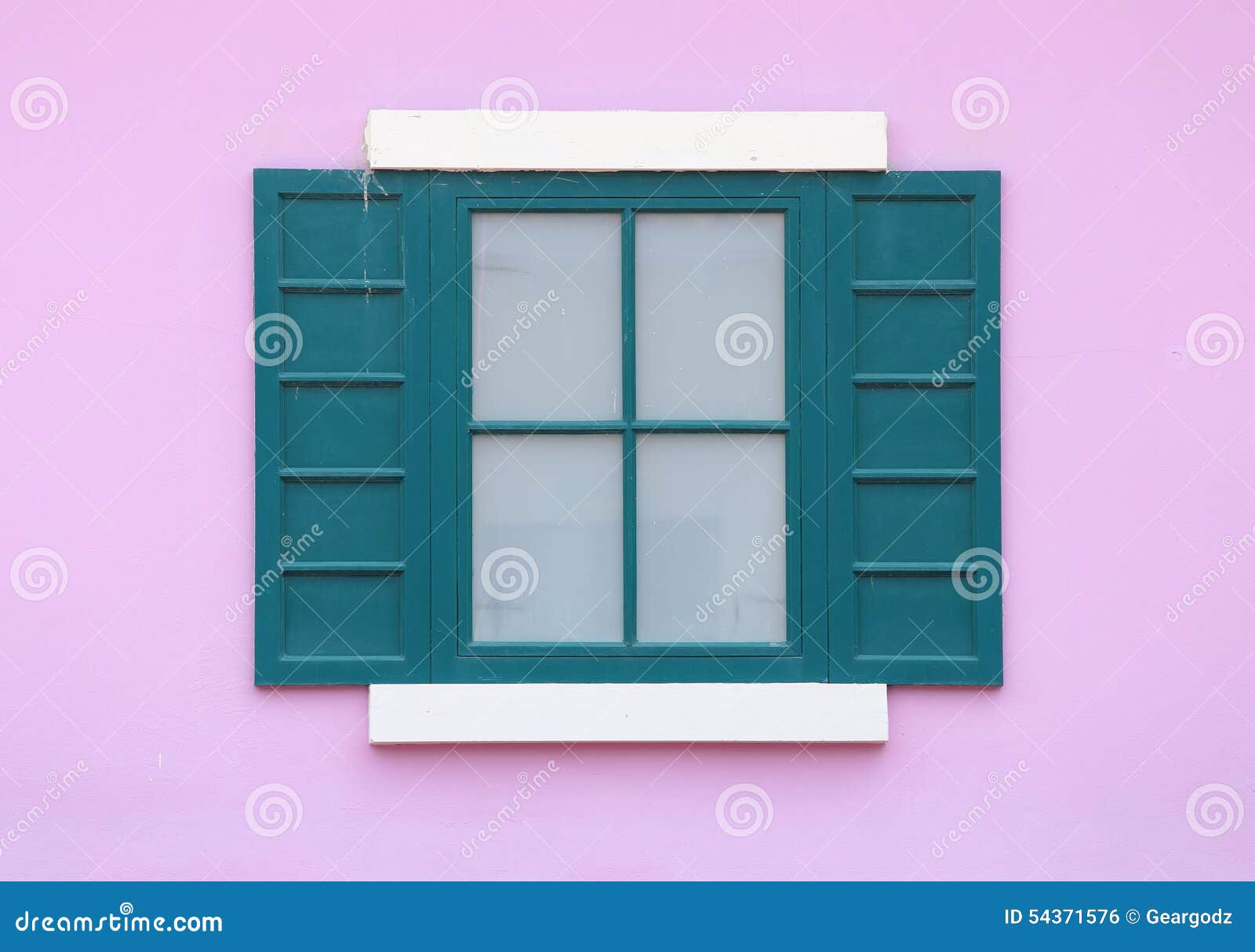 Vintage Window with Wall Background Stock Photo - Image of culture ...