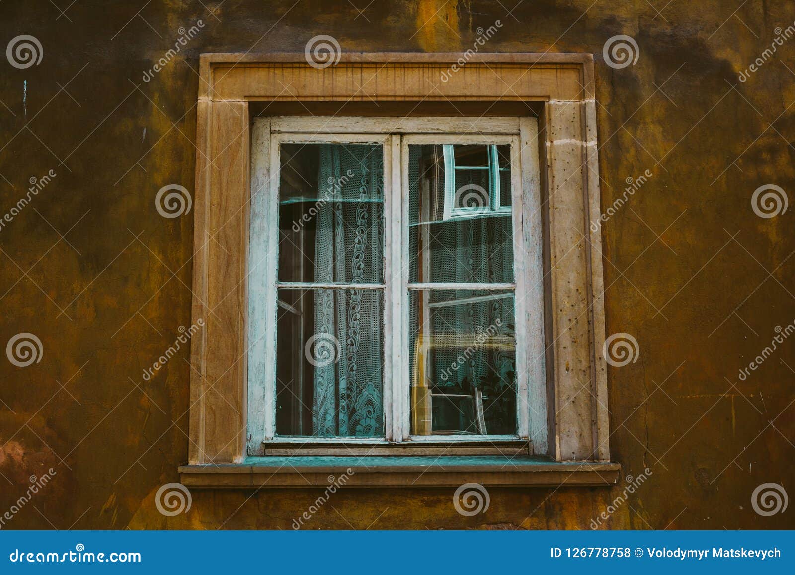 Vintage Window. Wall Texture Stock Photo - Image of decorative, paint ...