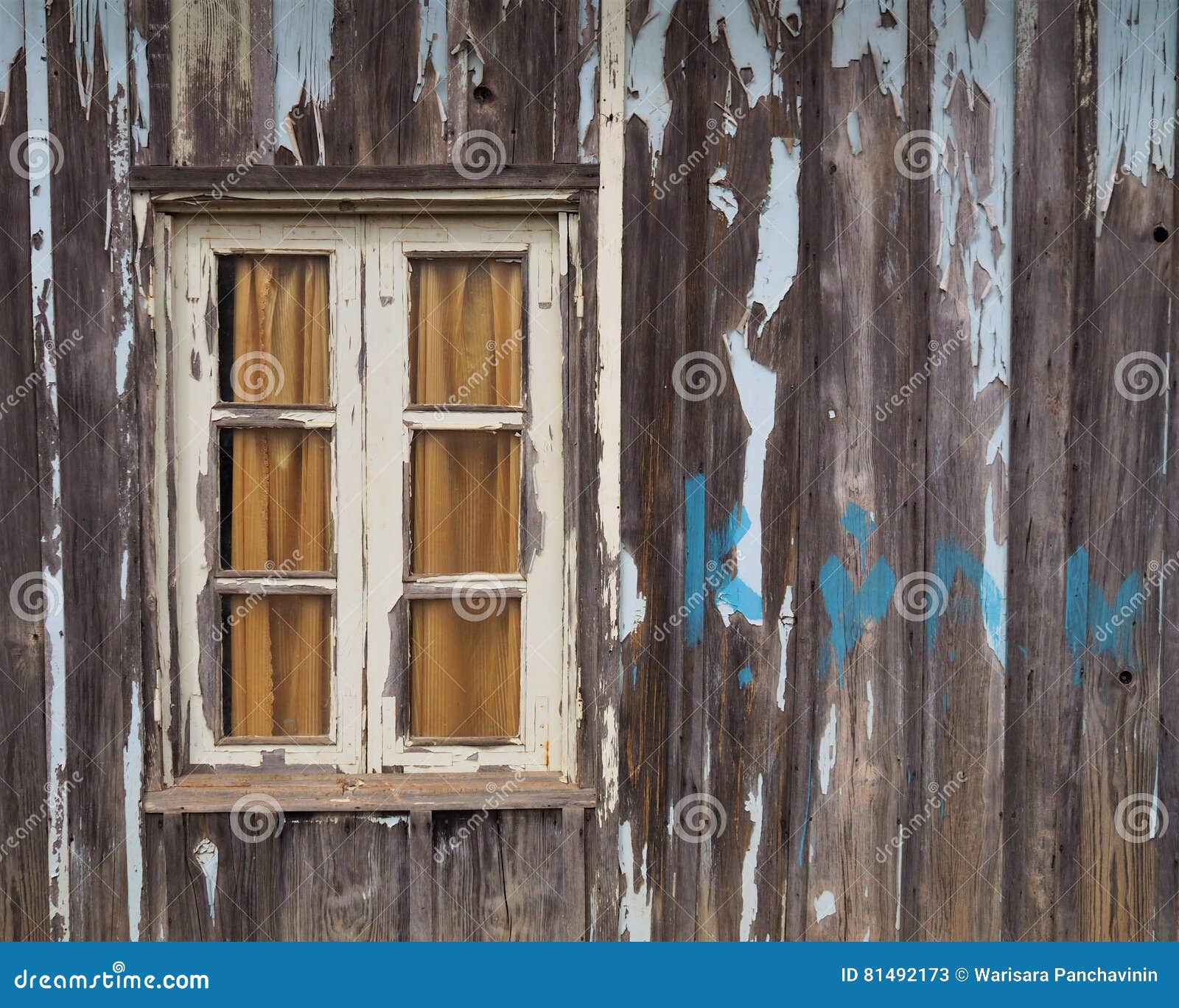 Vintage Windows on the Old Wood Plate Stock Image - Image of windows ...