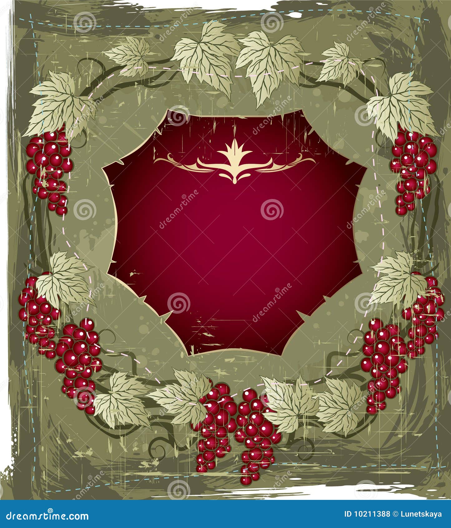 Vintage wine label stock vector. Illustration of vignette - 10211388