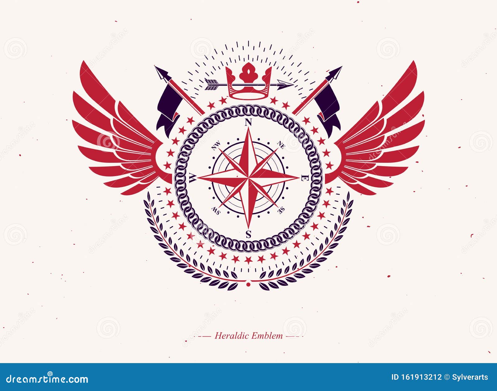 Vintage Winged Motor On Grunge Background. Design Element For Poster ...