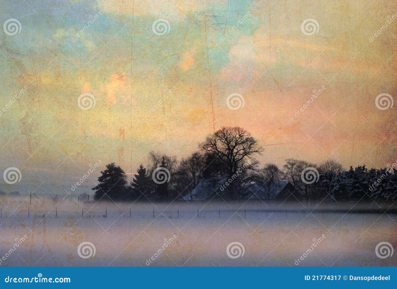 Vintage winter landscape stock image. Image of nature - 21774317