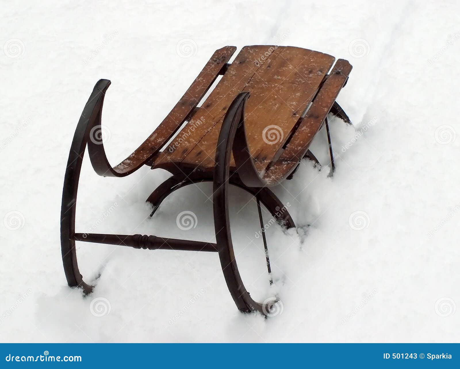 Vintage winter sled stock image. Image of sled, vintage - 501243