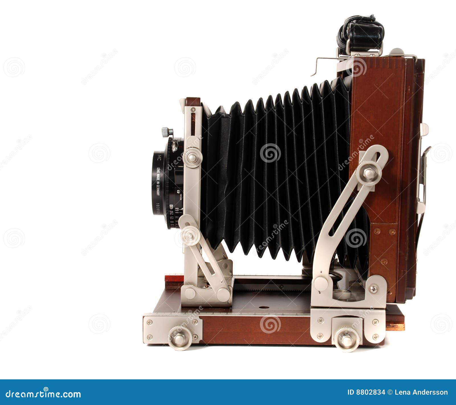 Vintage wood camera stock photo. Image of quality, white - 8802834