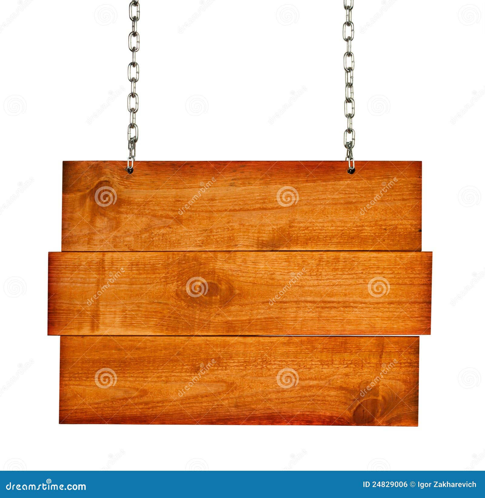 Vintage Wood Sign Board with Chains Stock Photo - Image of hanging ...