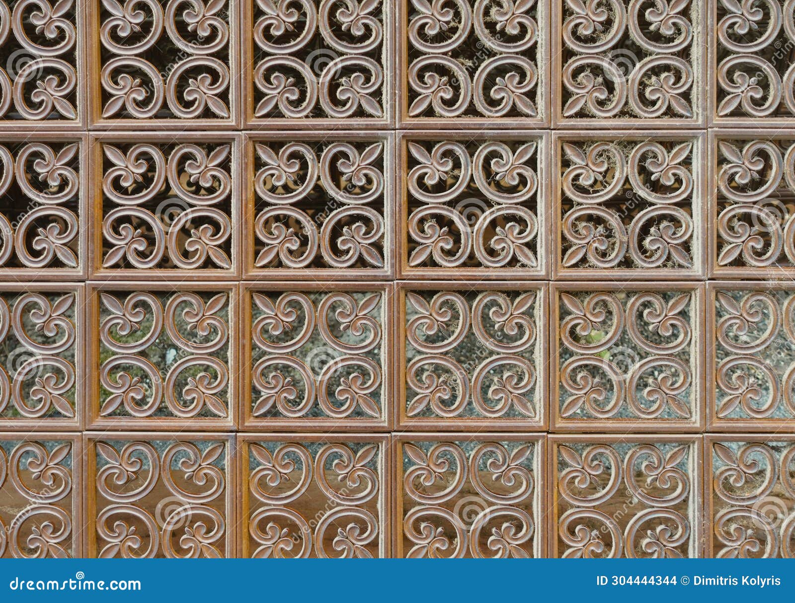 Vintage Wooden Grille Decorative Panel Abstract Background Pattern ...