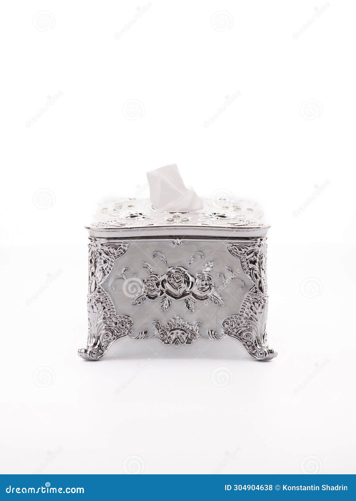 Vintage Wooden Hinged Tissue Box on Wooden Table Stock Photo - Image of ...