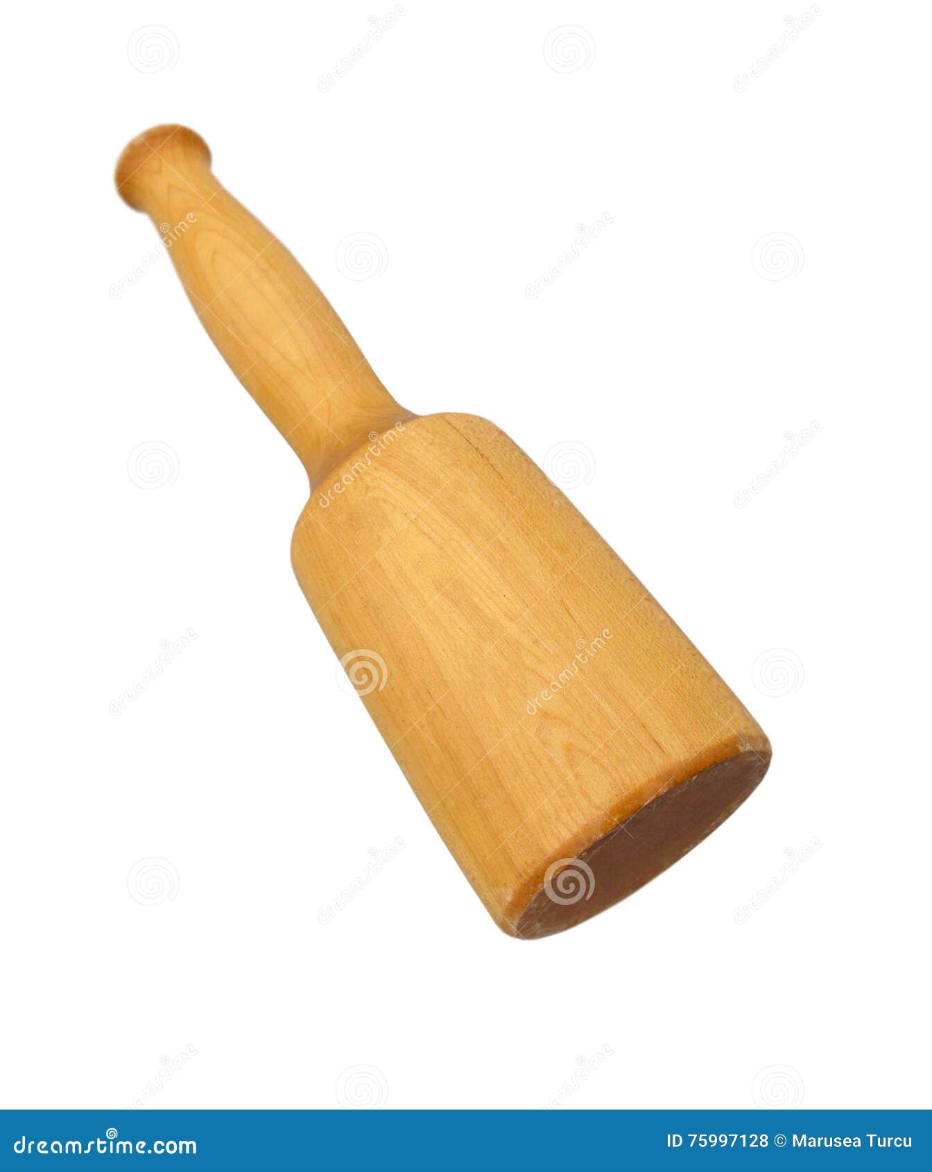 Vintage Wooden Mallet Isolated Stock Photo - Image of pounding, gavel ...