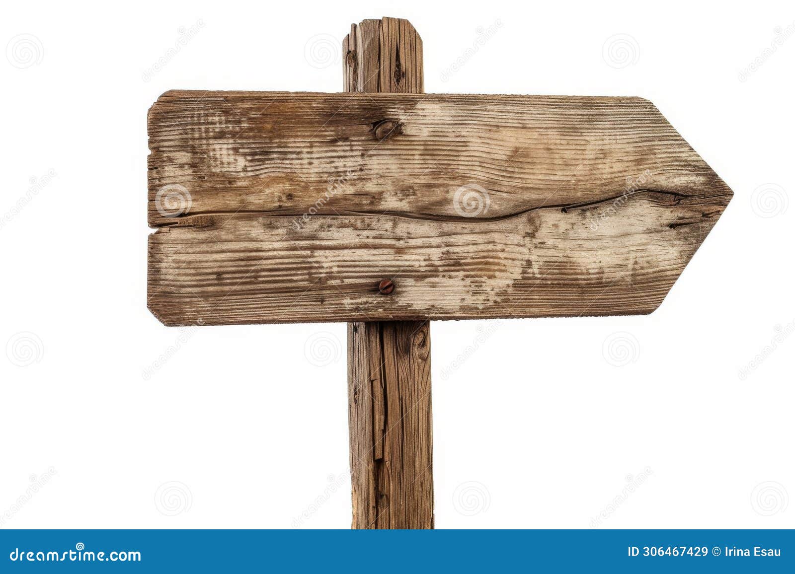 Vintage Wooden Sign on White Background Stock Image - Image of blank ...