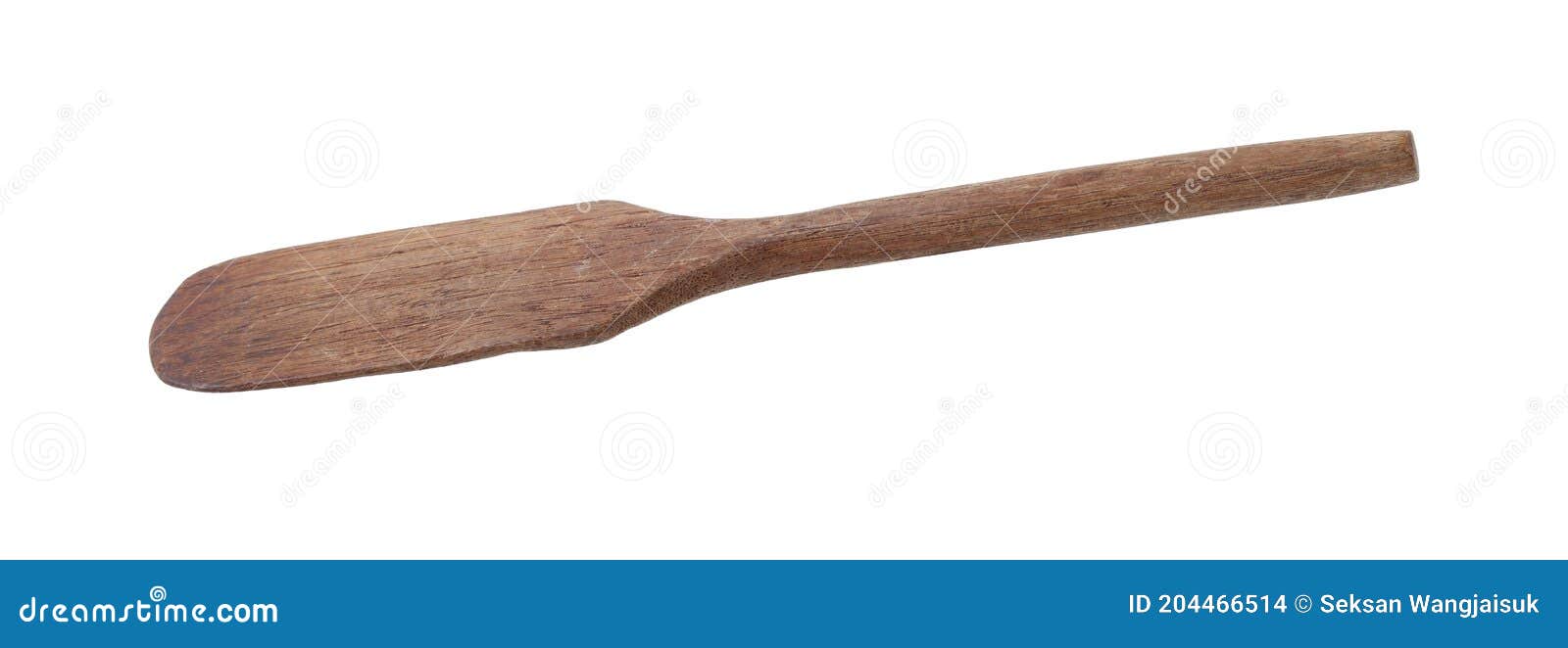 Vintage Wooden Spatula on White Background Stock Photo - Image of serve ...