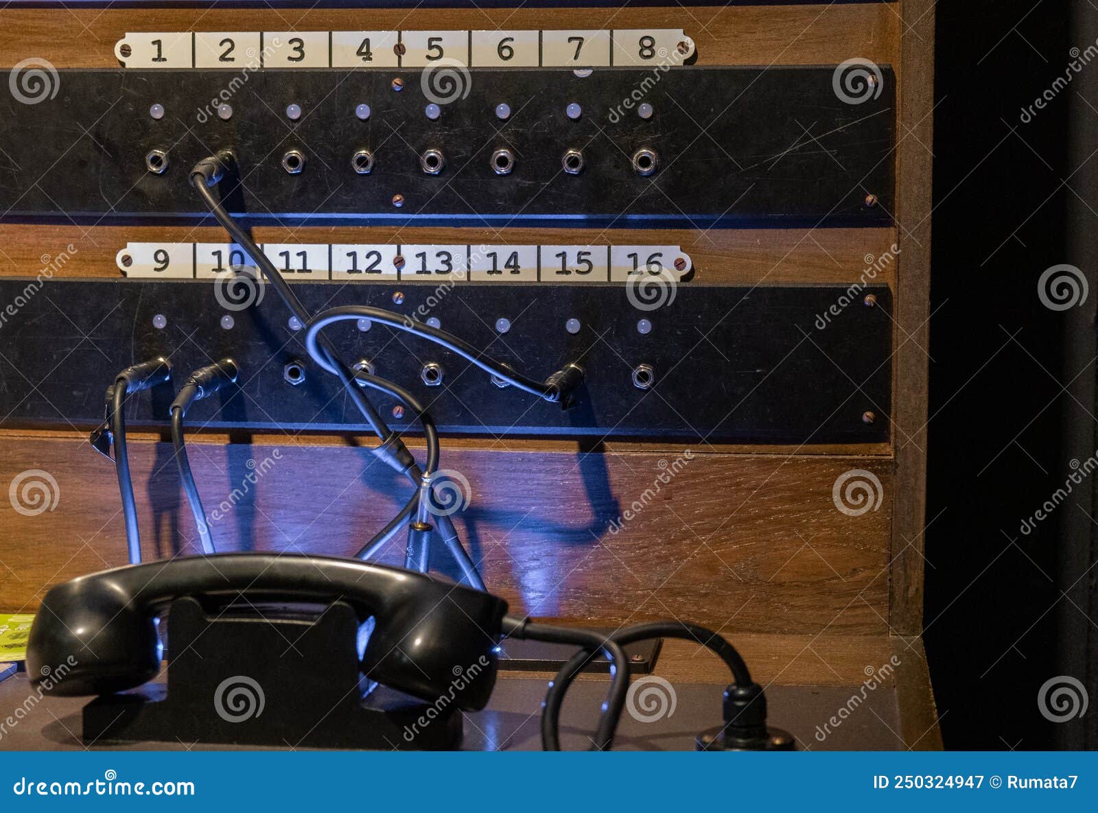 Wooden Switchboard From The Fifties Stock Photography | CartoonDealer ...