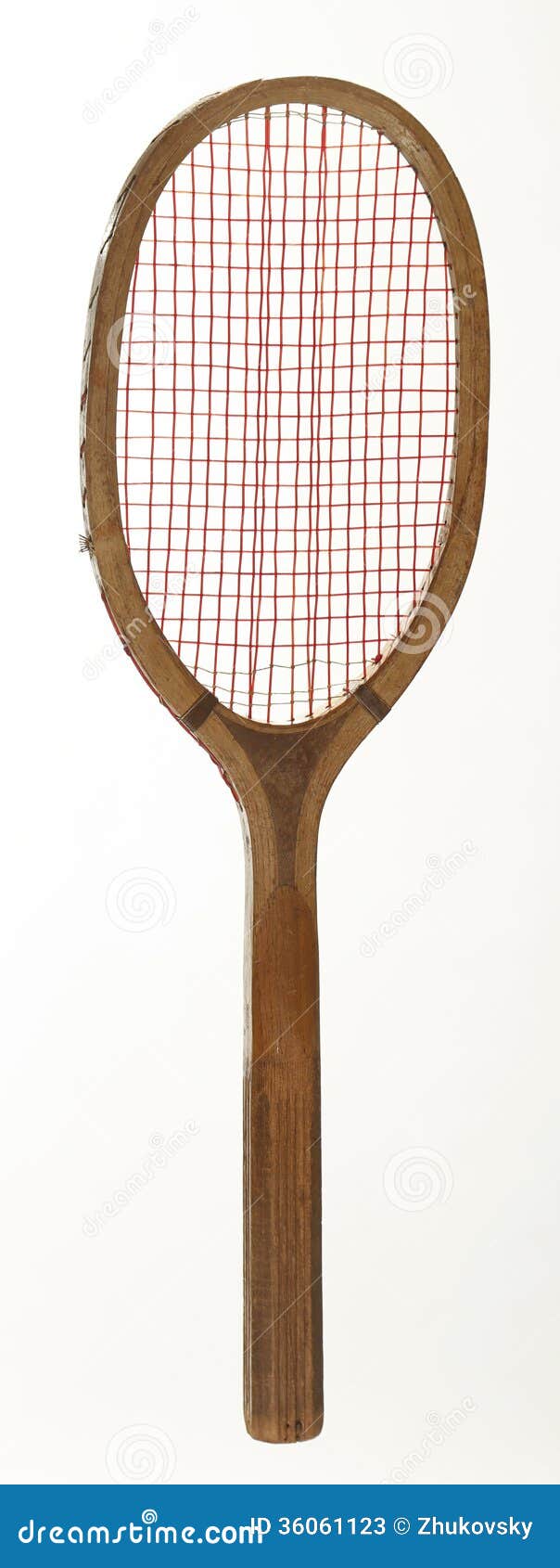 Vintage Wooden Tennis Racket Stock Image - Image of sport, cord: 36061123