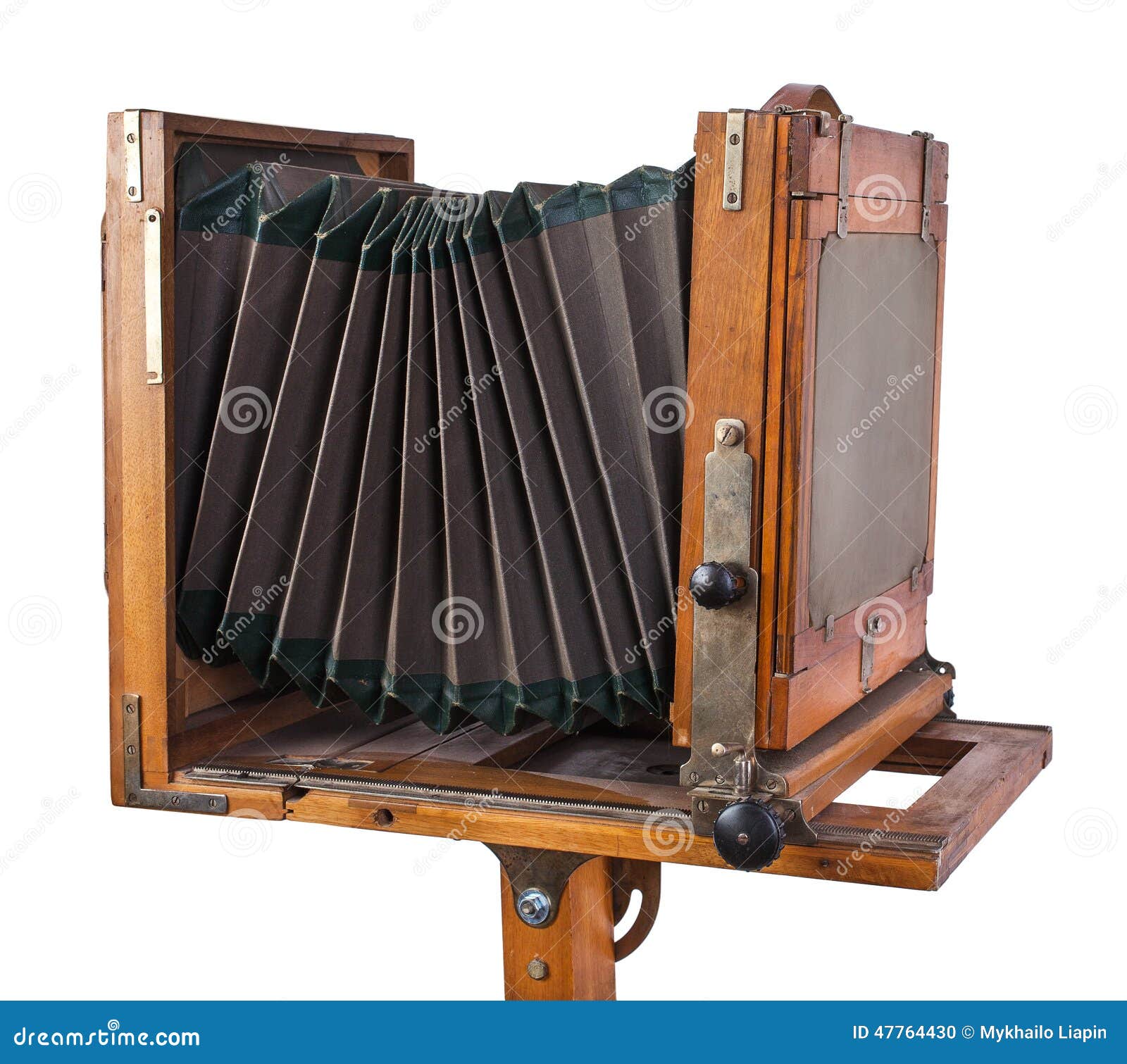Vintage wooden view camera stock photo. Image of equipment - 47764430