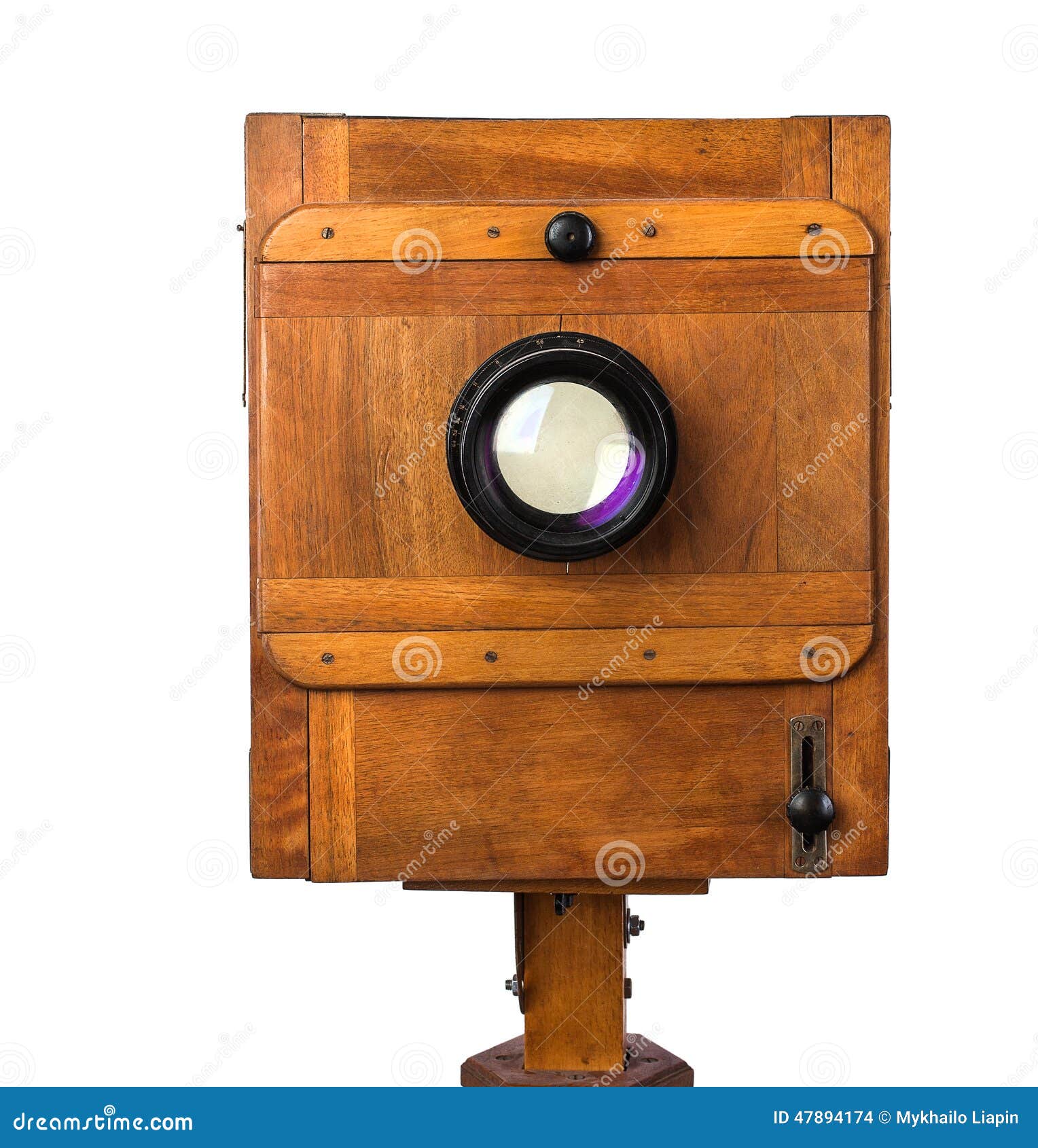 Vintage wooden view camera stock photo. Image of film - 47894174