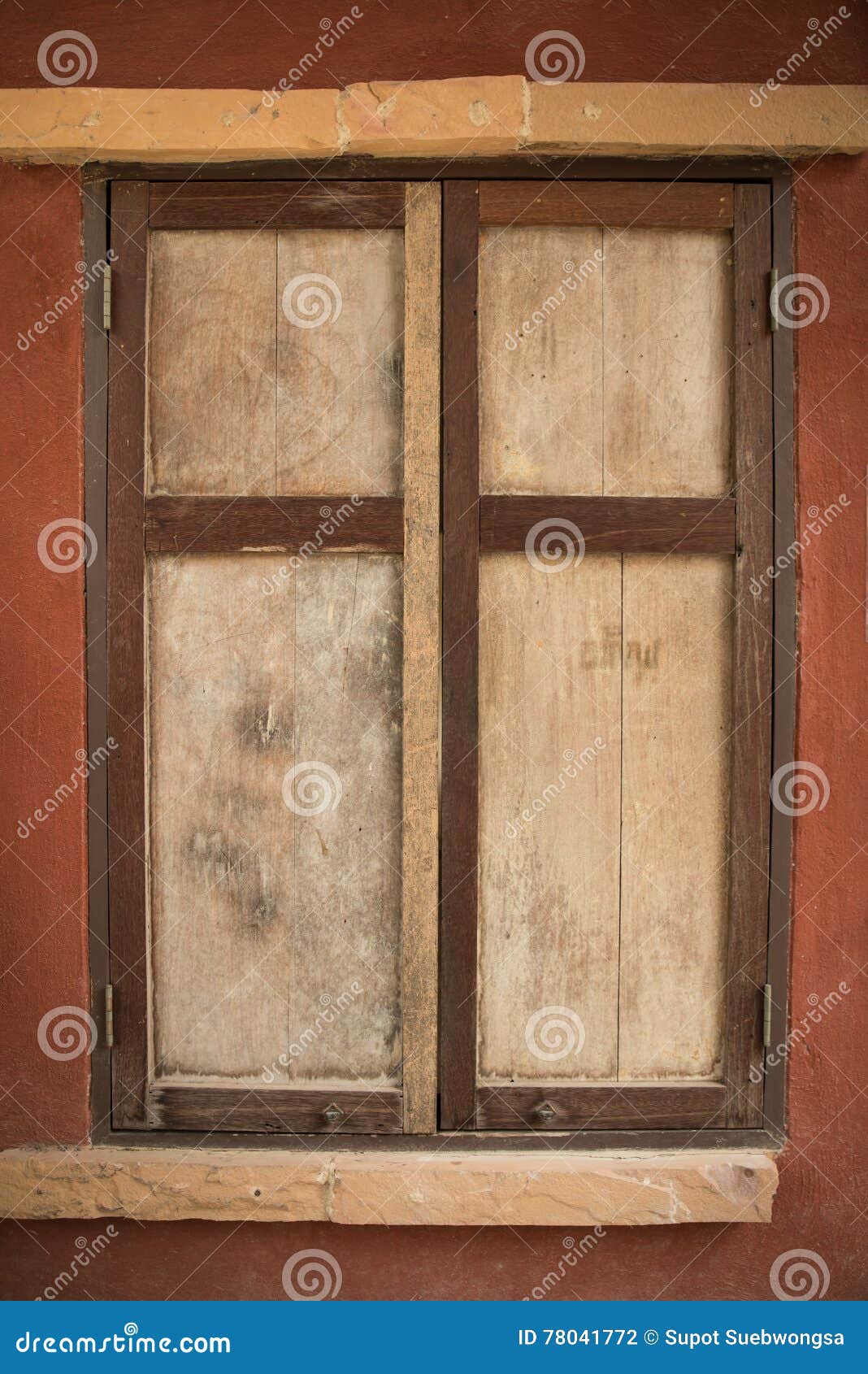 Vintage wooden windows stock photo. Image of living, brown - 78041772