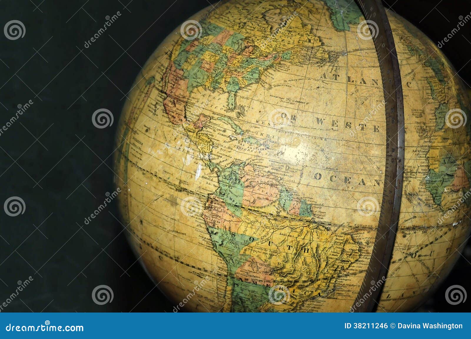 Vintage World Globe stock photo. Image of brown, global - 38211246