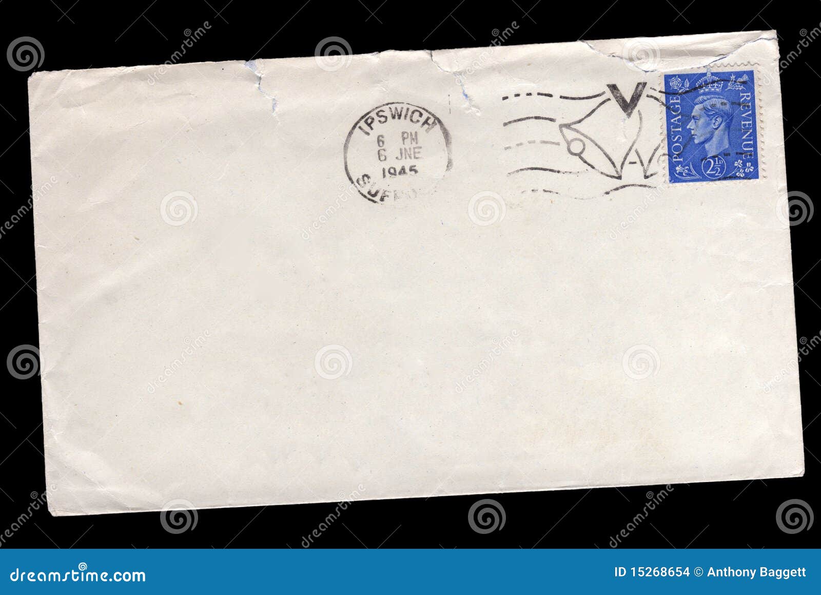 Vintage World War Two Envelope Editorial Stock Image - Image of bells ...