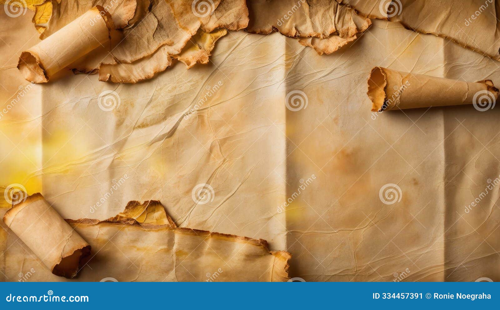 Vintage Worn Ancient Paper Background, Old Parchment with Burnt Edges ...