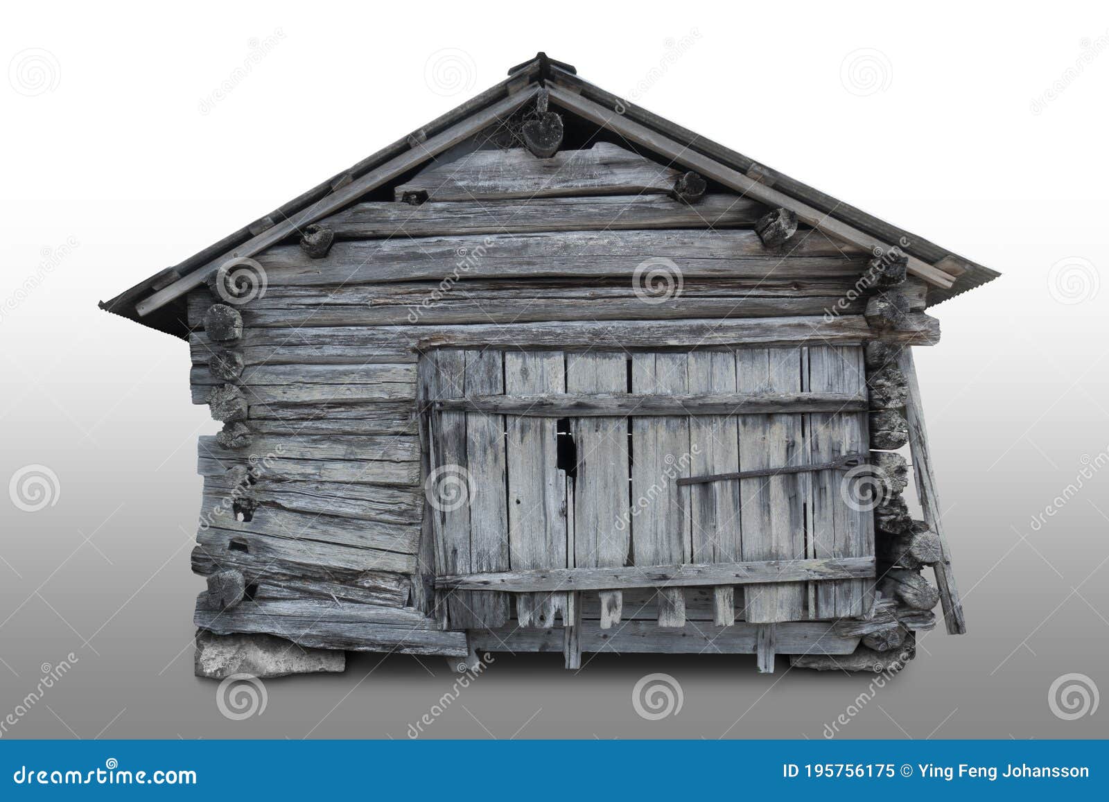 Worn timbered shack stock image. Image of door, retro - 195756175