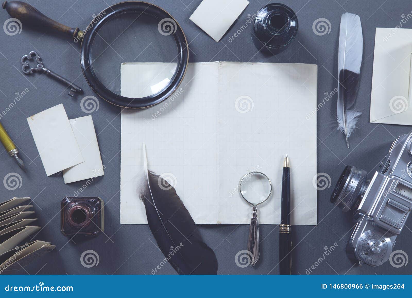 Vintage writing set stock photo. Image of nostalgia - 146800966