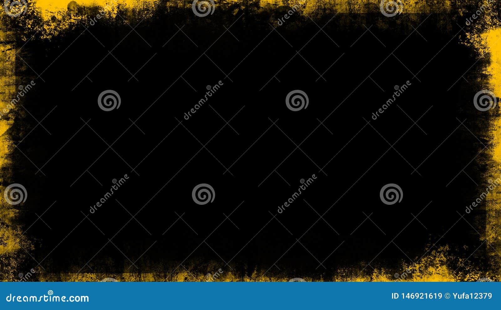 Vintage Yellow Border Texture. Old Overlays Effect for Film , Copyspace ...